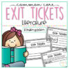 Common Core Exit Tickets: Kindergarten Literature - Mrs. Plemons ...