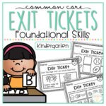 Common Core Exit Tickets: Kindergarten Reading Foundational Skills ...