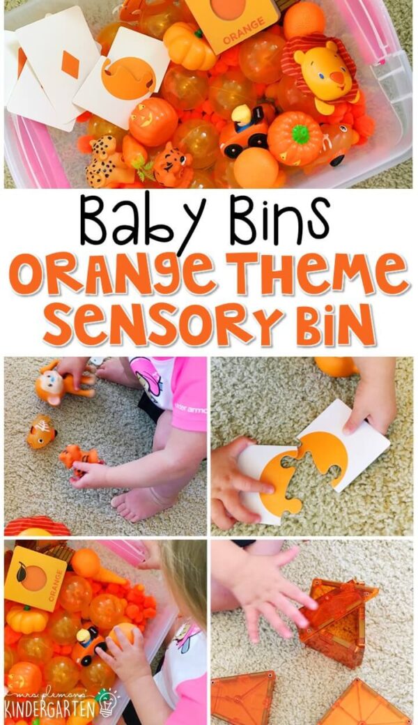 Baby Bins: Orange Theme - Mrs. Plemons' Kindergarten