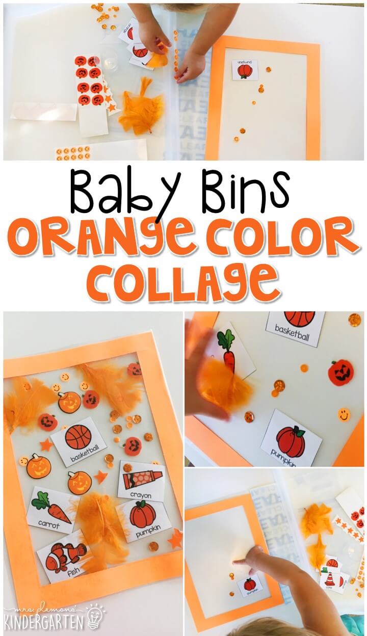 Baby Bins: Orange Theme - Mrs. Plemons' Kindergarten