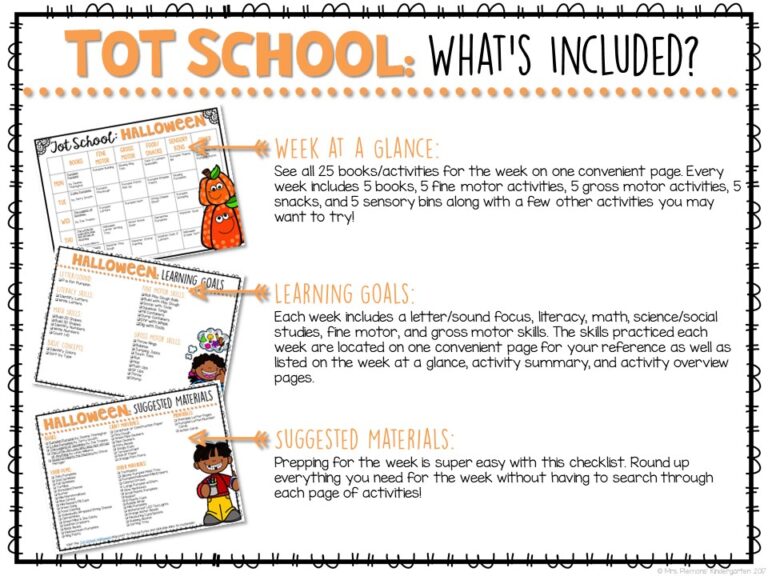 Tot School: Halloween {Plans and Printables} - Mrs. Plemons' Kindergarten