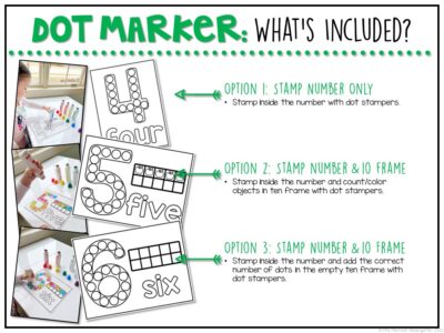Dot Marker Number Practice {Preschool Practice & Prep} - Mrs. Plemons ...